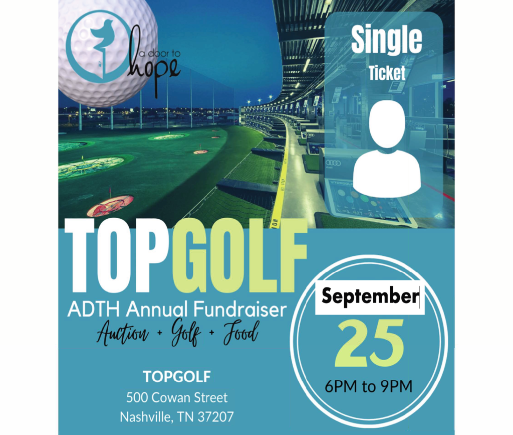 TOPGOLF Annual Fundraiser :: Ticket for Single Golfer - A Door To Hope